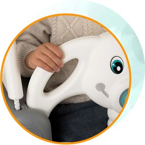 Sloní kyblík houpačka 3v1 Ricokids šedobílý