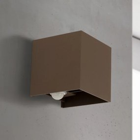Orion- LED Venkovní nástěnné svítidlo se senzorem CUBE-S LED/13W/230V IP54 hnědá