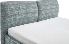 Modrá čalouněná dvoulůžková postel bez roštu 180x200 cm Infinity – Meise Möbel