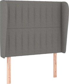 Box spring postel s matrací tmavě šedá 80 x 200 cm textil 3128078