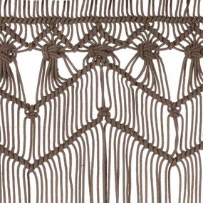 Macramé závěs taupe 140 x 240 cm bavlna 323982