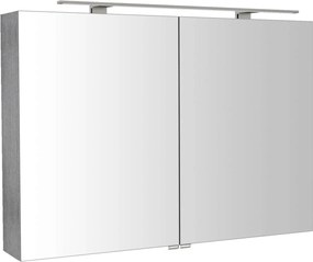 Sapho Riwa - Zrcadlová skříňka s LED osvětlením 101x70x17 cm, dub stříbrný RIW100-0011