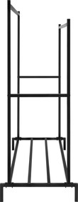 Kovový věšák Karita 150 cm - černá