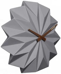 Hodiny Origami šedé