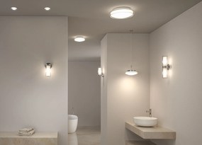 Paulmann 71075 Luena, koupelnové stropní svítidlo LED 16,5W 3000K, sklo/chrom, průměr 35cm, IP44