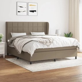 Box spring postel s matrací taupe 160x200 cm textil 3127977
