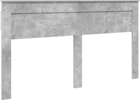 Rám postele s čelo Betonově šedá 180 x 200 cm Inženýrské dřevo 3409830