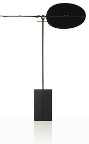 Ambientec SGE002 Sage Black, přenosná černá lampička, LED 2200-2400K dotykové stmívání, výška 29,9cm