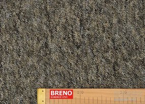 Breno Metrážový koberec ULTRA 94 šedý, šíře 400 cm, Šedá