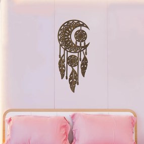 dřevo života Lapač snů MANDALA MOON Zvolte rozměr (cm): 27x60, Zvolte barvu dekoru: Ořech