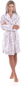Dámský župan s kapucí Flora dove grey 48 56 9103 - M