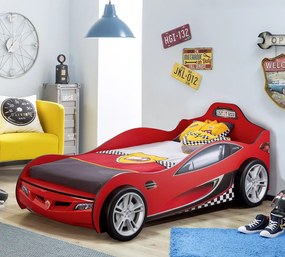 Čilek Dětská postel auto 90x190 cm Coupe červená
