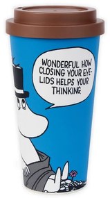 Cestovní hrnek Moominpappa modrý 450ml, NordicBuddies Finsko