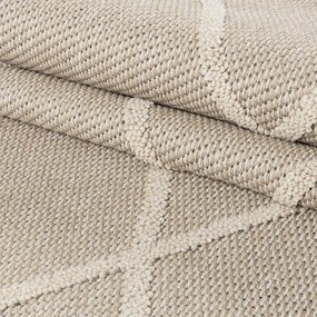 Ayyildiz, Kusový koberec Patara 4952 Beige – na ven i na doma, 80x250, béžová, chodba / předsíň