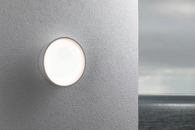 P 94697 LED venkovní nástěnné svítidlo Platomo IP44 kruhové 180mm 3000K 14,5W 230V bílá umělá hmota - PAULMANN