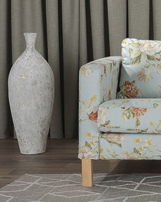 Váza Dafni 30x79cm white grey