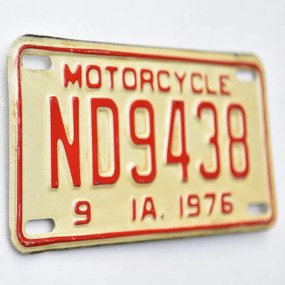 Americká SPZ Iowa ND9438 moto