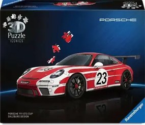 Ravensburger 3D Puzzle Iconics: Porsche 911 GT3 Cup Salzburg design /