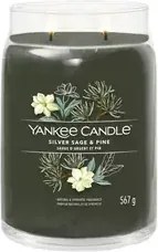 Yankee Candle Signature Silver Sage  Pine 567g - svíčka velká 2 knoty