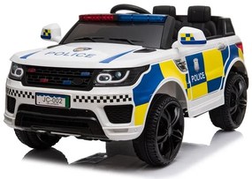 HračkyZaDobréKačky Elektrické autíčko Land Rover policie bílé