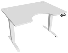 Hobis Motion Elektr. nastavitelný stůl 120x90 s pamětí - HOBIS ERGO MOTION MSE 3M 1200 Dekor stolové desky: bílá, Barva kovové podnože: bílá