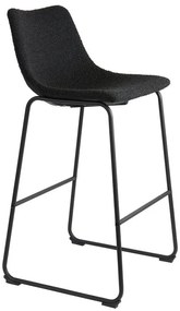 Barová židle JEDDO BOUCLÉ BLACK