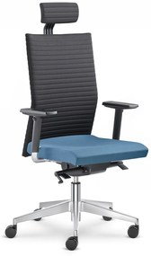 LD seating Element 435-SYS-F40-N6 - Kancelářská židle  - černá/modrá