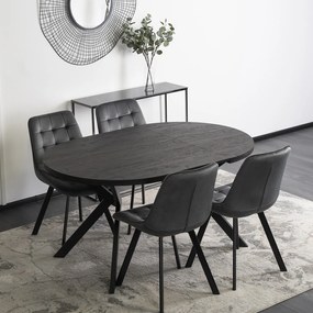 Jídelní rozkládací stůl LUKAS 100/250 cm černý