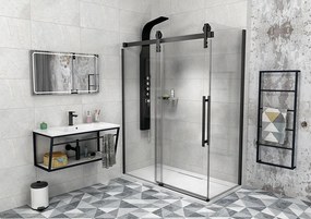 Gelco, VOLCANO BLACK obdélníková sprchová zástěna 1600x900mm L/P varianta, GV1416GV3490