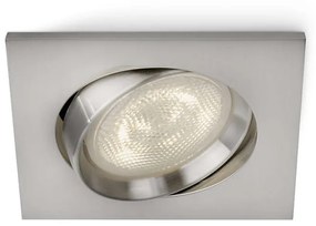 LED WarmGlow Bodové zápustné svítidlo Philips Galileo 59081/17/P0 matný chrom 2200K-2700K