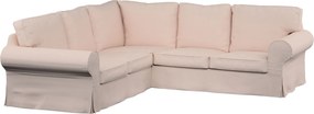 Potah na pohovku IKEA  Ektorp rohová barva růžová látka pletený vzor
