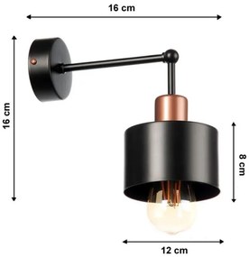 Nástěnné svítidlo BODO 1xE27/60W/230V