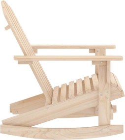 Zahradní houpací křeslo Adirondack masivní jedlové dřevo 315882