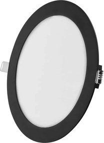 EMOS Černý vestavný LED panel kulatý 225mm 18W CCT Premium ZD1343