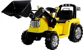 LEAN CARS Elektrický traktor s bagrem na baterie ZP1005 pro děti žlutý