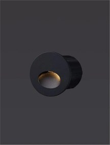 NV 9136187 Venkovní zapuštěné svítidlo do zdi CIRCE černý hliník LED 3W 220-240V 3000K IP54 - NOVA LUCE