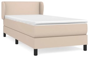 vidaXL Box spring postel s matrací cappuccino 80 x 200 cm umělá kůže