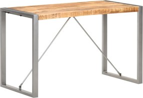Jídelní stůl 120 x 60 x 75 cm masivní hrubé mangovníkové dřevo 321561