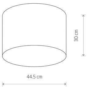 Stropní svítidlo Cameron, bílé, Ø 44,5 cm