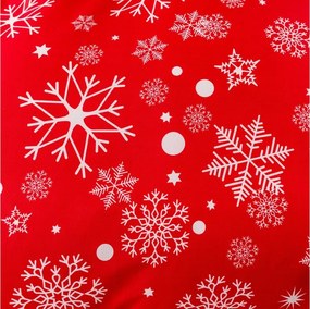 Povlečení z mikrovlákna SNOWFALL červené Rozměr povlečení: 70 x 90 cm | 140 x 200 cm