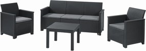KETER ELODIE 3 SEATER Set zahradní, grafit/šedá 17209489