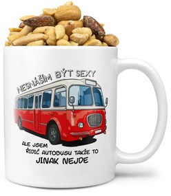 Hrnek Sexy autobusák (Náplň hrníčku: Směs slaných oříšků)