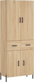 Skříň highboard dub sonoma 69,5 x 34 x 180 cm kompozitní dřevo 3198156