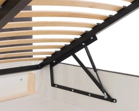 Dvoulůžková čalouněná postel Trentino se zvedacím roštem Ottawa - výběr z 9 provedení