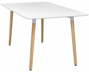 Jídelní stůl bílý 140x90 Uno 3152