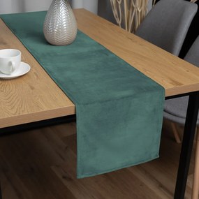 Biante Sametový běhoun na stůl Velvet Premium SVP-022 Ledově zelený 35x180 cm
