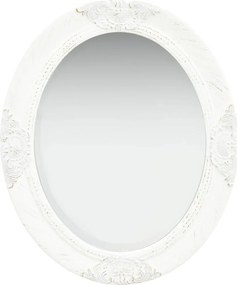 vidaXL Nástěnné zrcadlo barokní styl 50 x 60 cm [320348] Barva: Bílá
