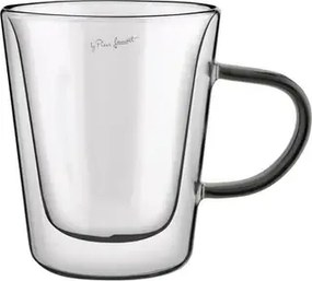 Lamart Vaso Sada sklenic na čaj 2ks 300ml černá / sklo