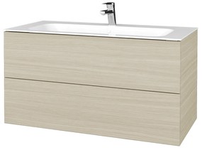 Dřevojas Koupelnová skříň VARIANTE SZZ2 100 Varianta: N01 Bílá lesk / D02 Bříza
