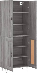 Skříň highboard šedá sonoma 69,5 x 34 x 180 cm kompozitní dřevo 3198079